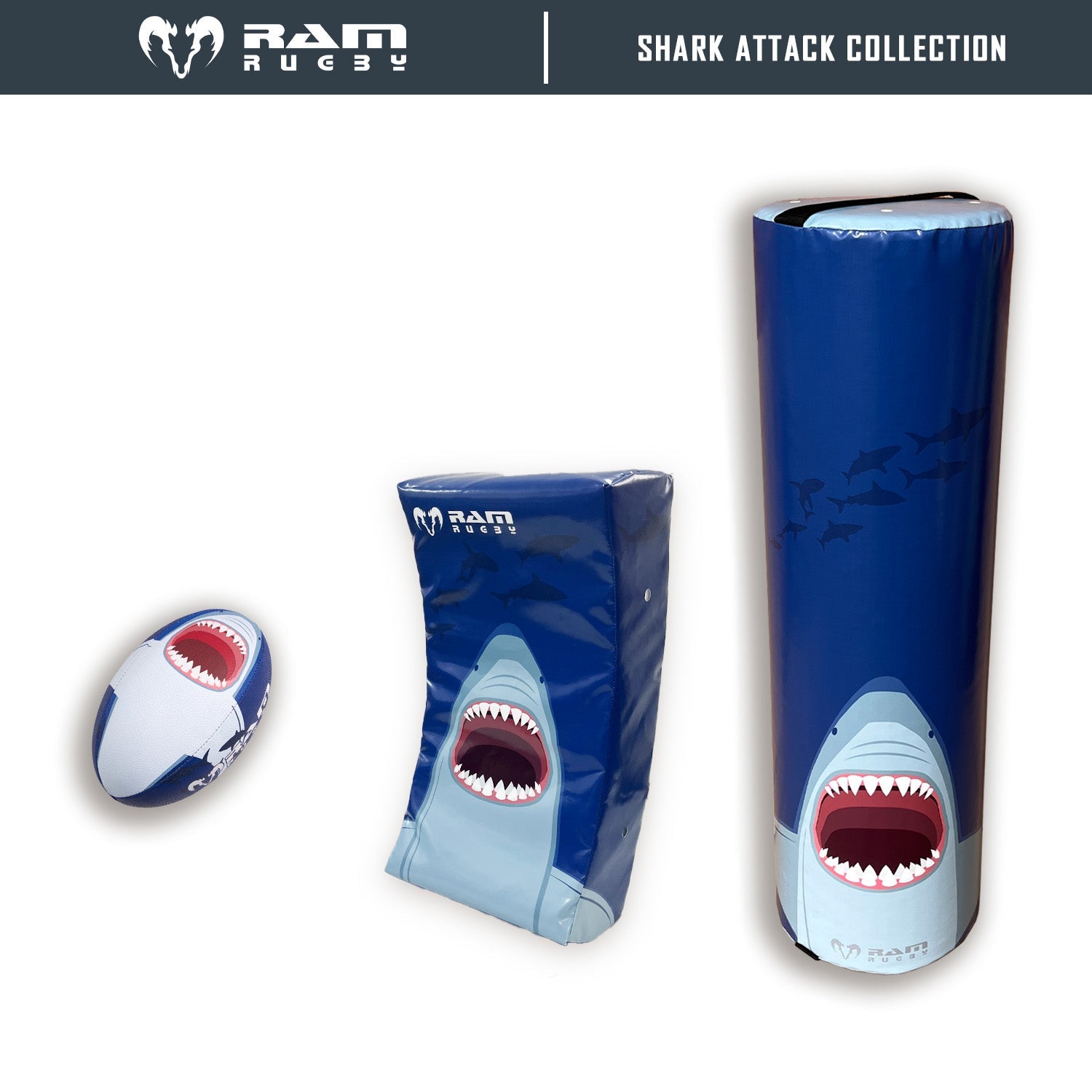 Fun Design range Curved Hit Shield - Contact Pads - Ram Rugby