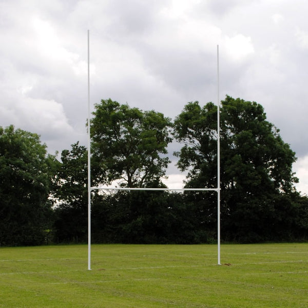 Rugby Goal Posts - 10m (or 33ft) Aluminium Fixed Socketed - Ram Rugby