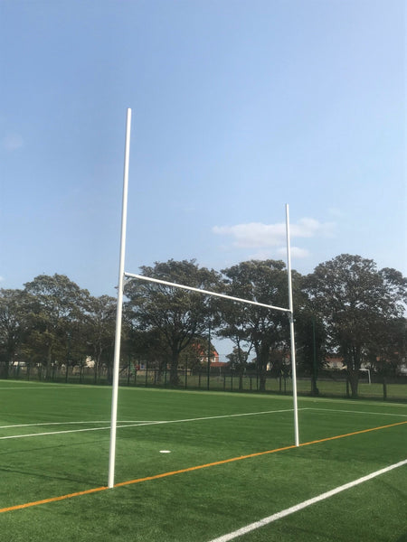 Rugby Goal Posts - 7m (or 23ft) Aluminium Hinged - Ram Rugby
